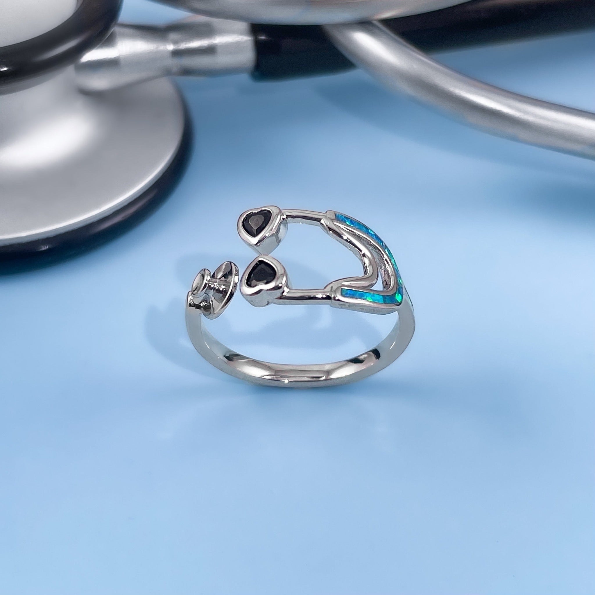 Opal Stethoscope Ring – Frontline Boutique
